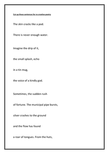 Year 7 Introduction to PEE - Prose and Poetry | Teaching Resources