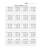 Column Method Addition by rebs89 | Teaching Resources