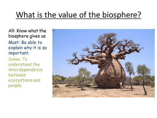 Battle for the biosphere- GCSE, KS4, Edexcel B geo | Teaching Resources