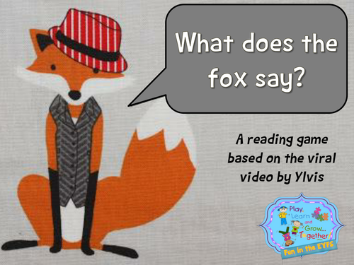 What does the fox say sight words | Teaching Resources