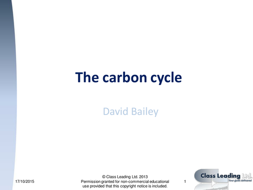 The carbon cycle - grade questions | Teaching Resources