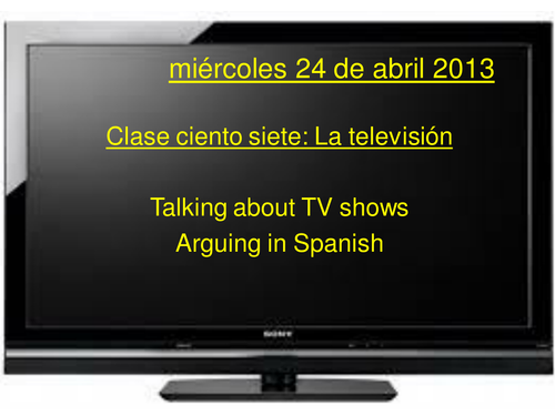 La tele | Teaching Resources