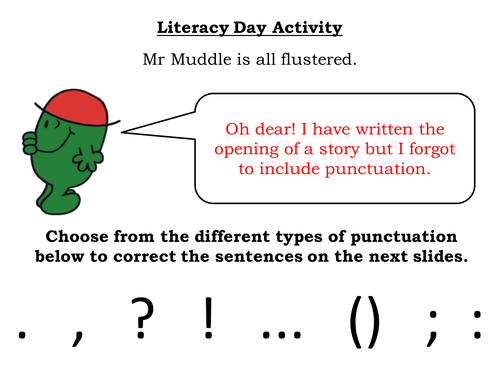 Punctuation Use - Starter: Correct the punctuation | Teaching Resources