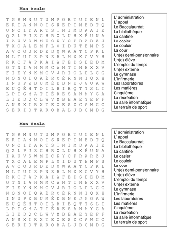 Mon école | Teaching Resources