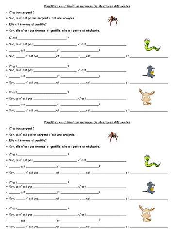 Les Animaux | Teaching Resources