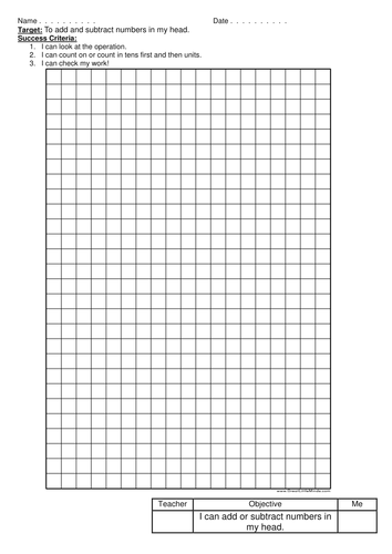 Number Line Addition | Teaching Resources