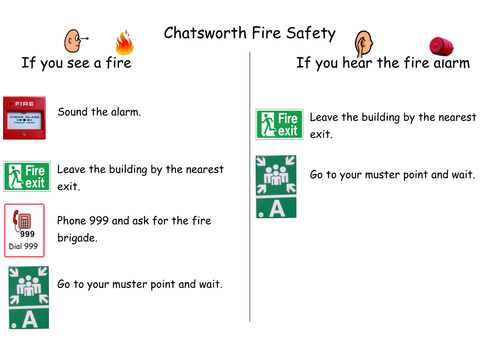 Fire safety / fire drill instructions | Teaching Resources