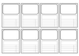 templates for Top Trumps-style cards: ALL subjects | Teaching Resources