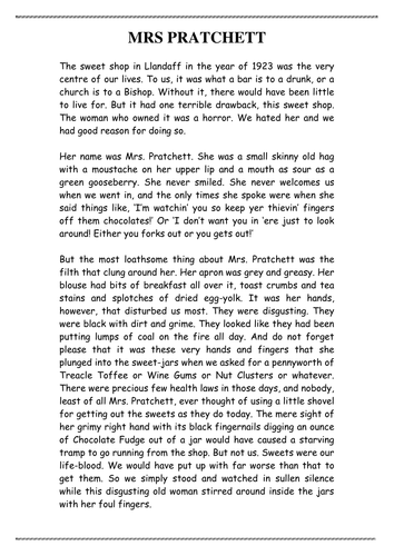 Boy by Roald Dahl | Teaching Resources