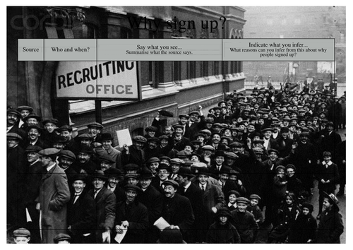 WWI SOW - Lesson 5 - Joining Up | Teaching Resources
