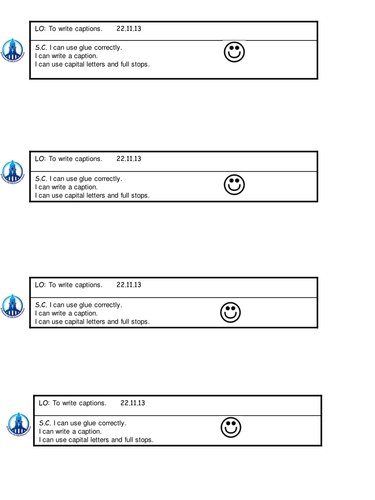 Labels, lists and captions - Y1 | Teaching Resources
