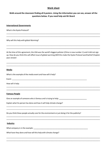 Ways To Combat Climate Change | Teaching Resources