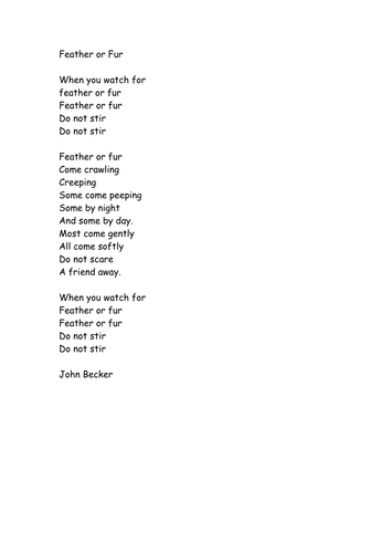 Poetry for Year 7 SEN | Teaching Resources