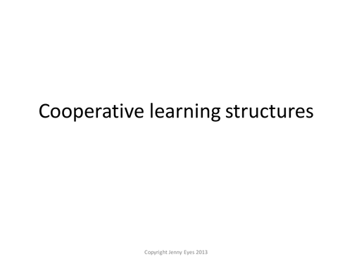 Cooperative Learning Structures | Teaching Resources