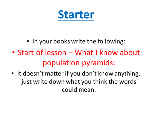Population Pyramids | Teaching Resources