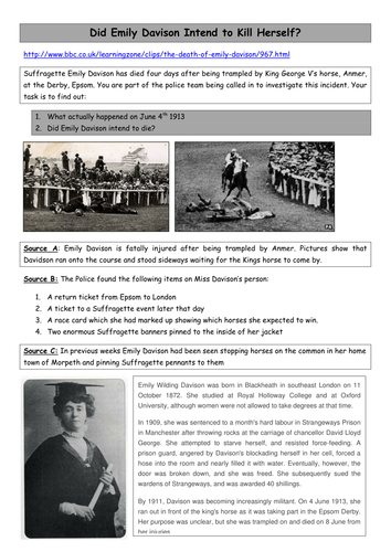 The Suffragettes | Teaching Resources