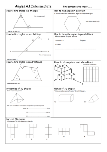 revision lesson for geometrical reasoning MATHS | Teaching Resources