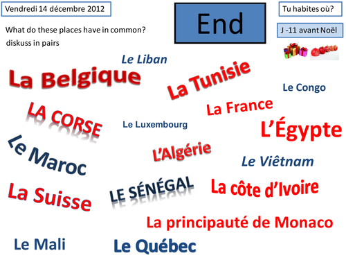 La ou j'habite | Teaching Resources