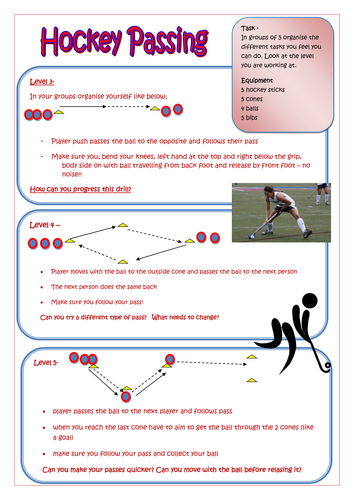 Hockey Task Card | Teaching Resources