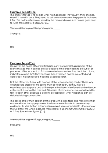 Btec Level 2 Unit 13 Forensics Assignment 1 Teaching Resources