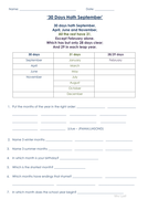 30 Days Hath September | Teaching Resources