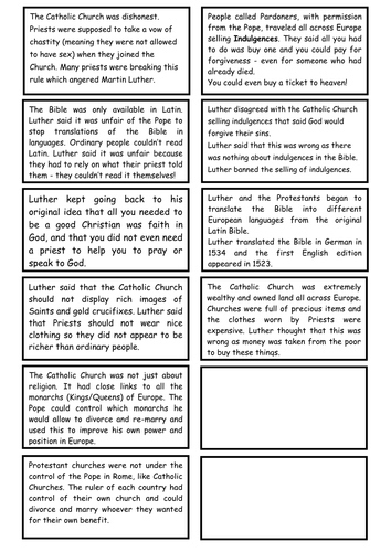 Martin Luther and the Reformation | Teaching Resources