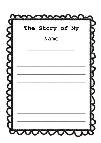 The story of my name | Teaching Resources