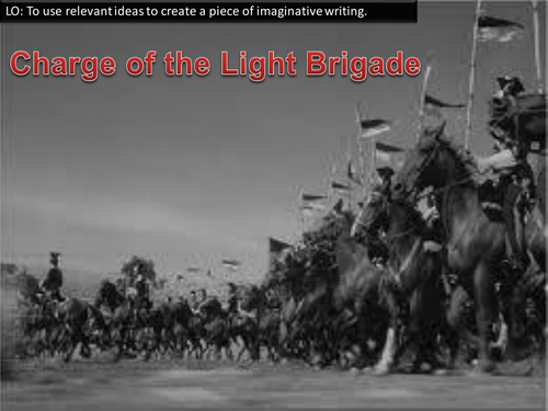 Charge of the Light Brigade: lessons, worksheet | Teaching Resources