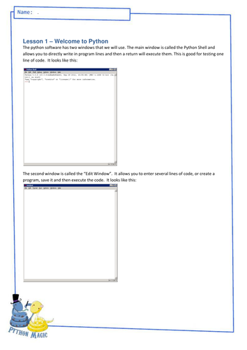 Ks3 Python Programming Lesson Task Resources | Teaching Resources Ks3 Python Programming Lesson Task Resources | Teaching Resources