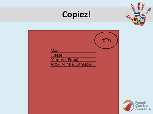 Bienvenue! Introduction to French Year 7 | Teaching Resources