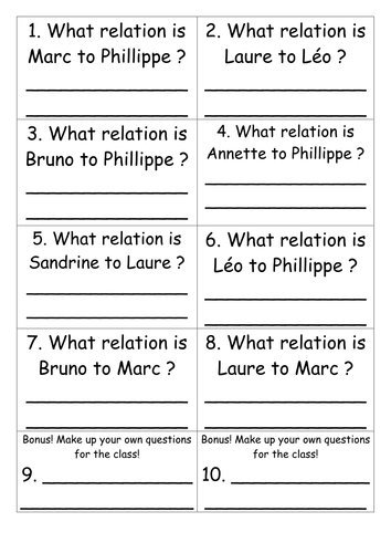 Resources for Expo 2 Rouge Mod 1 Units 1-3 Family | Teaching Resources