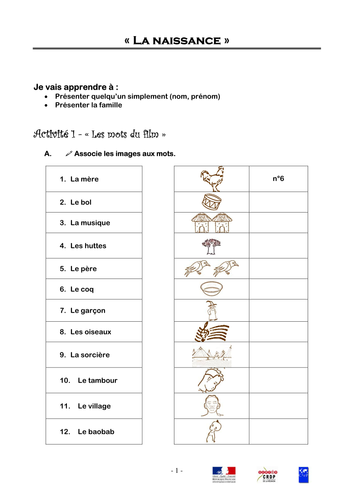 film Kirikou et la sorciere | Teaching Resources