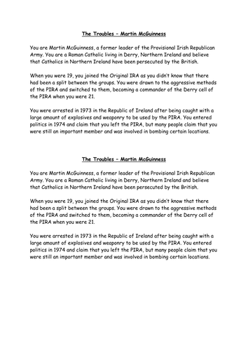 The Troubles: Northern Ireland | Teaching Resources