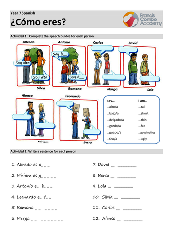 Mira 1 Unidad 3 Familia: Family KS3 Spanish | Teaching Resources