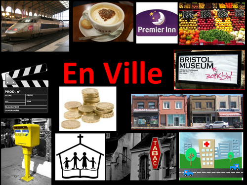 GCSE French - My Town | Teaching Resources