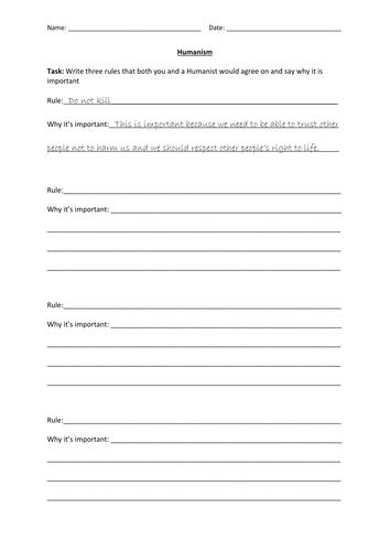 Humanism | Teaching Resources