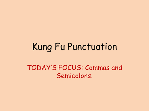 Kung Fu Punctuation | Teaching Resources