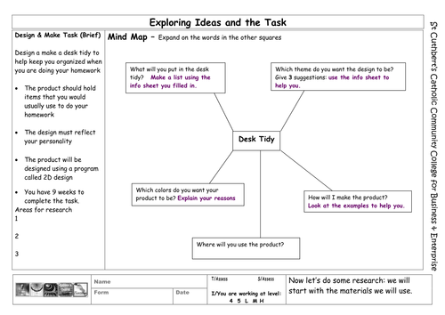 Year 7 Desk Tidy Project | Teaching Resources