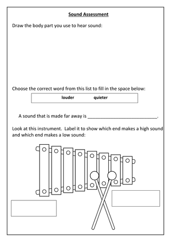 Sound Assessment | Teaching Resources