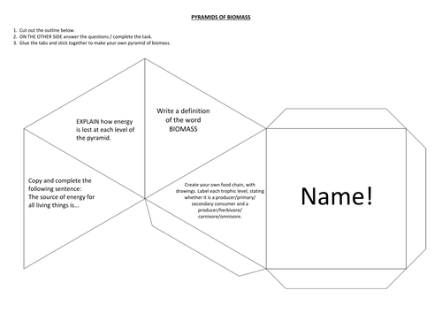 B1 5.1 Pyramids of Biomass | Teaching Resources