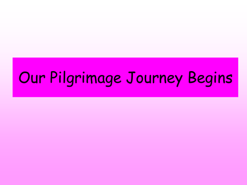 Pilgrimage Part 1 (Catholic) - lessons 1-3 of 10 | Teaching Resources