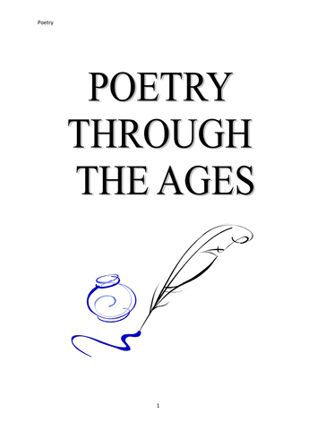 Poetry through the ages | Teaching Resources
