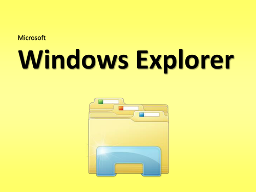 Using Windows Explorer | Teaching Resources