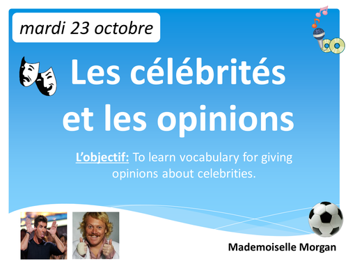 French: Describing Celebrities | Teaching Resources