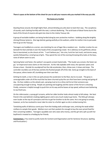 GCSE Descriptive Writing (WJEC) | Teaching Resources