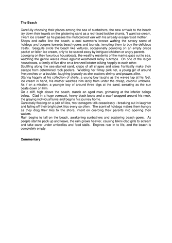 Gcse Descriptive Writing Wjec Teaching Resources