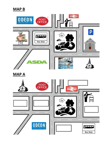 Go to Town - French places and prepositions | Teaching Resources
