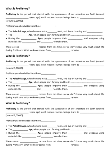 Prehistory and the origins of man | Teaching Resources