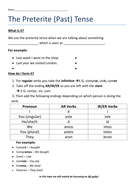 Spanish: Preterite Worksheet | Teaching Resources