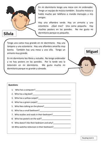 KS3 Spanish - In my bedroom | Teaching Resources